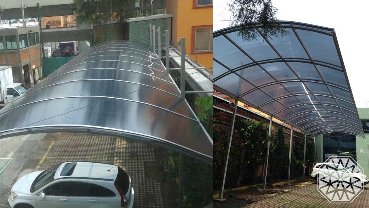 Techos de Policarbonato diseño y construcción a la medida